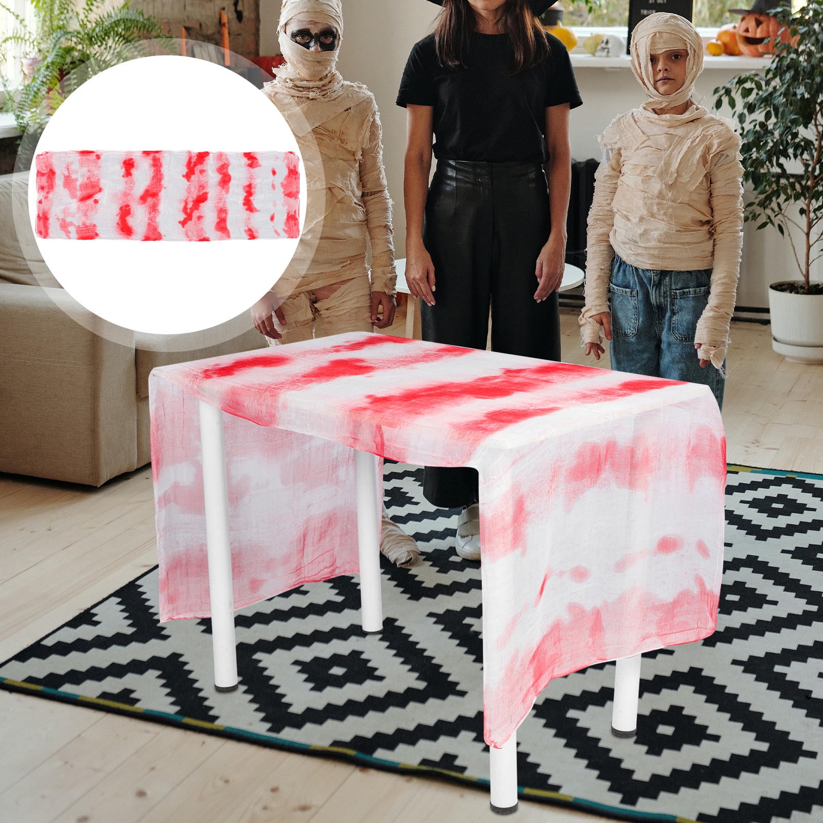 Luxshiny Creepy Gauze Party Scary Decoration Assorted Color Haunted ...