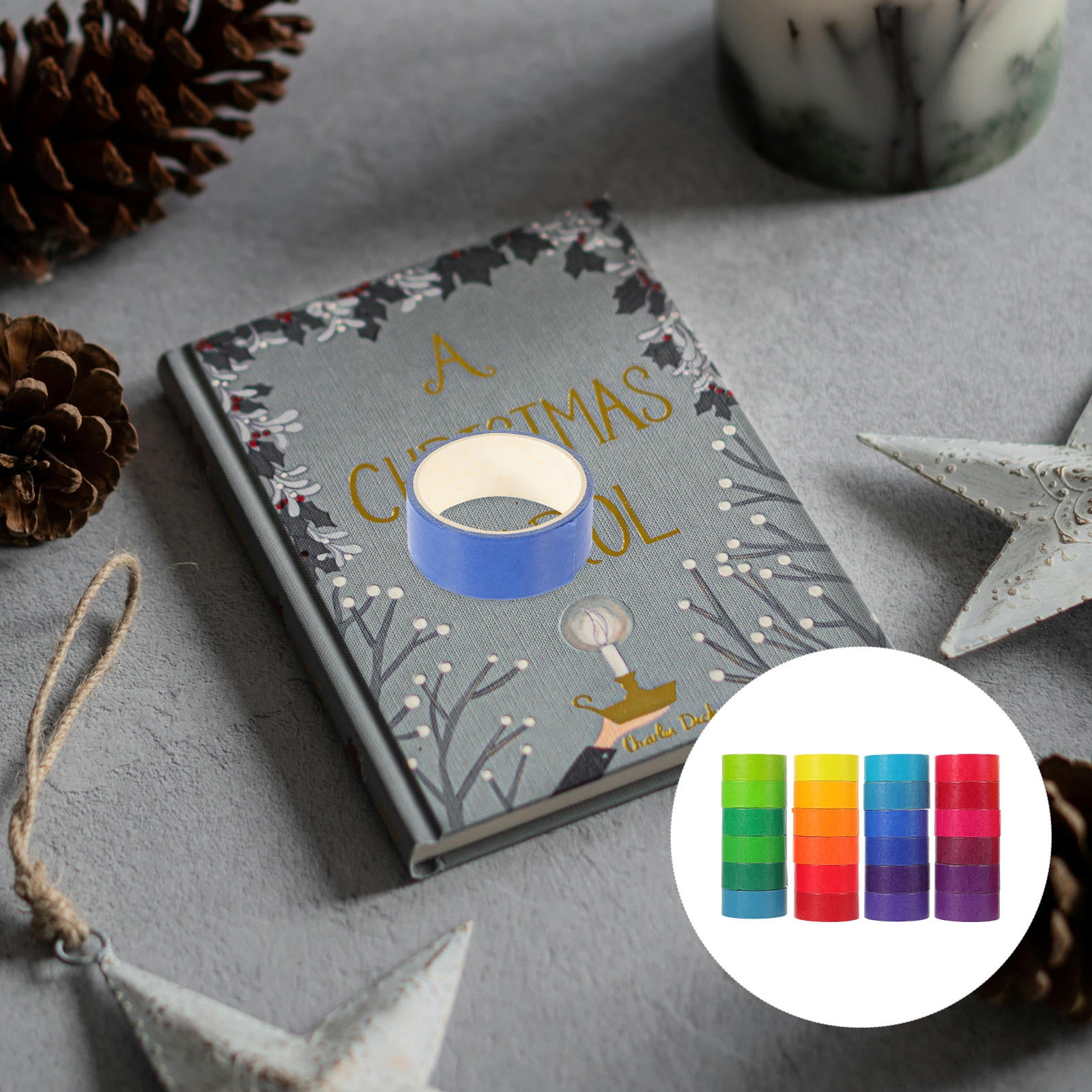 Luxshiny Decorative Paper Tape Assorted Colors for Planner, Journal ...
