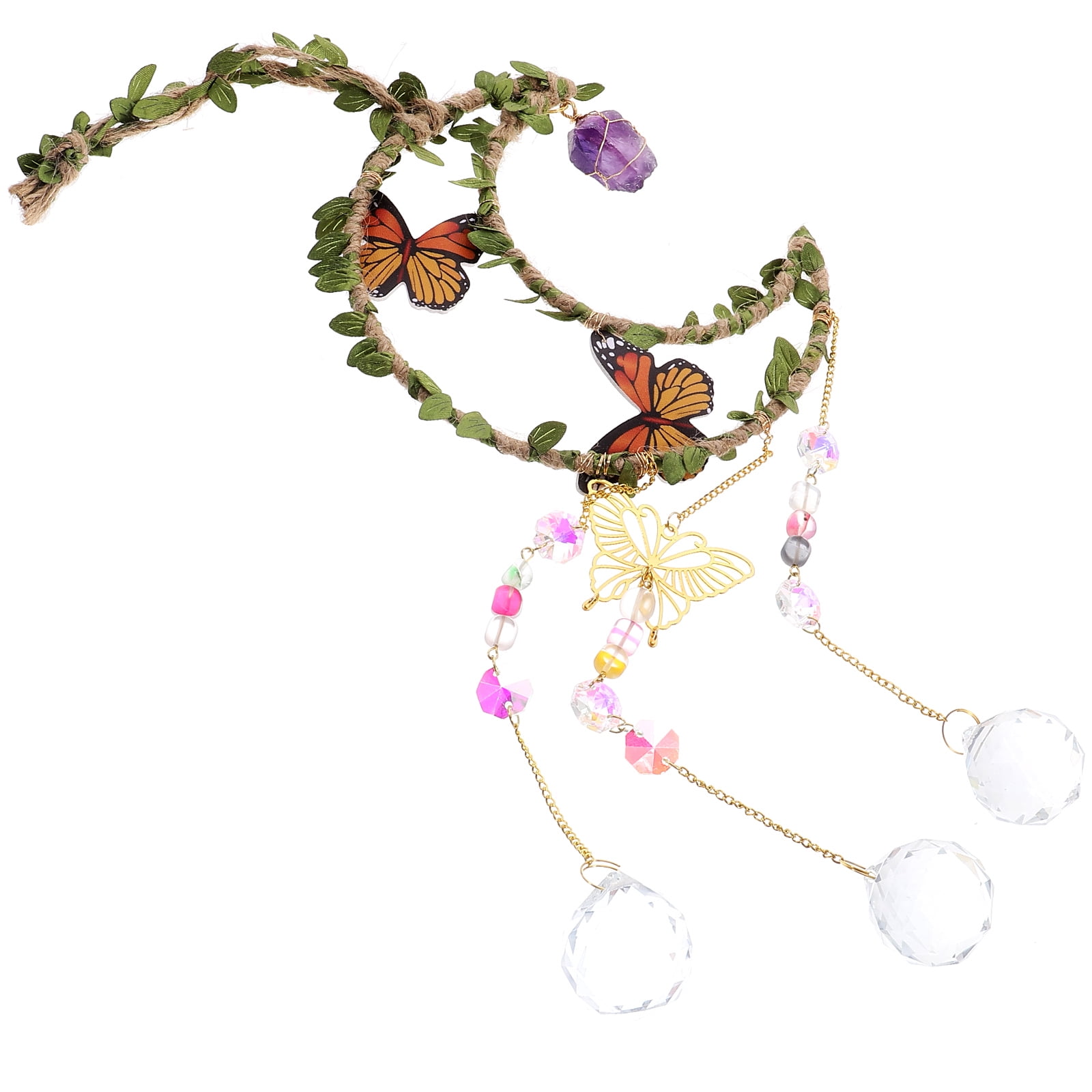 Luxshiny Crystal Moon Sun Catcher Lightweight Beautiful Design for Home ...
