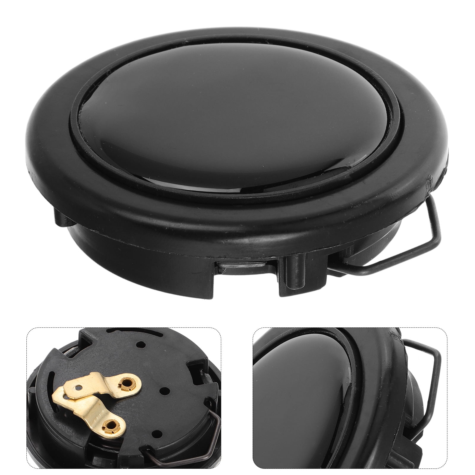 Luxshiny Black Plastic Horn Button Replacement Universal Fit for Car ...