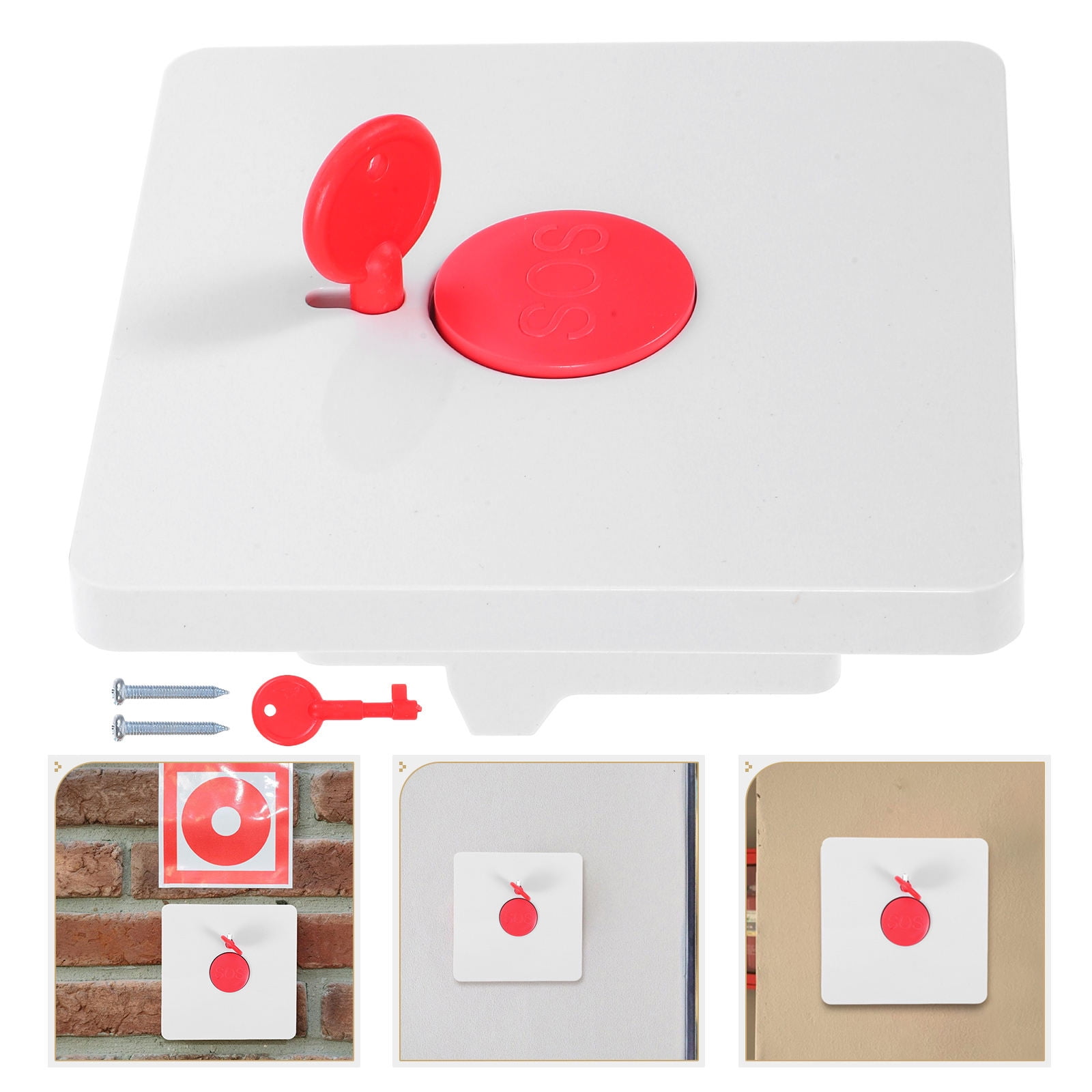 Luxshiny Durable White Emergency Fire Reset and Alarm Call Button for ...