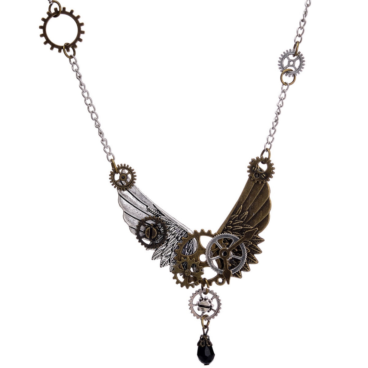 Luxshiny Multi-Color Steampunk with Pendant, Unique Mechanical Jewelry ...