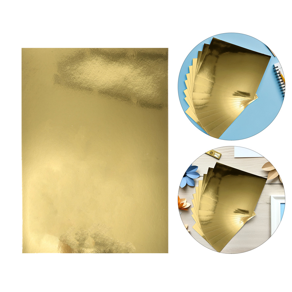 Luxshiny Golden Iridescent Mirror Cardstock Paper for DIY Decoration ...