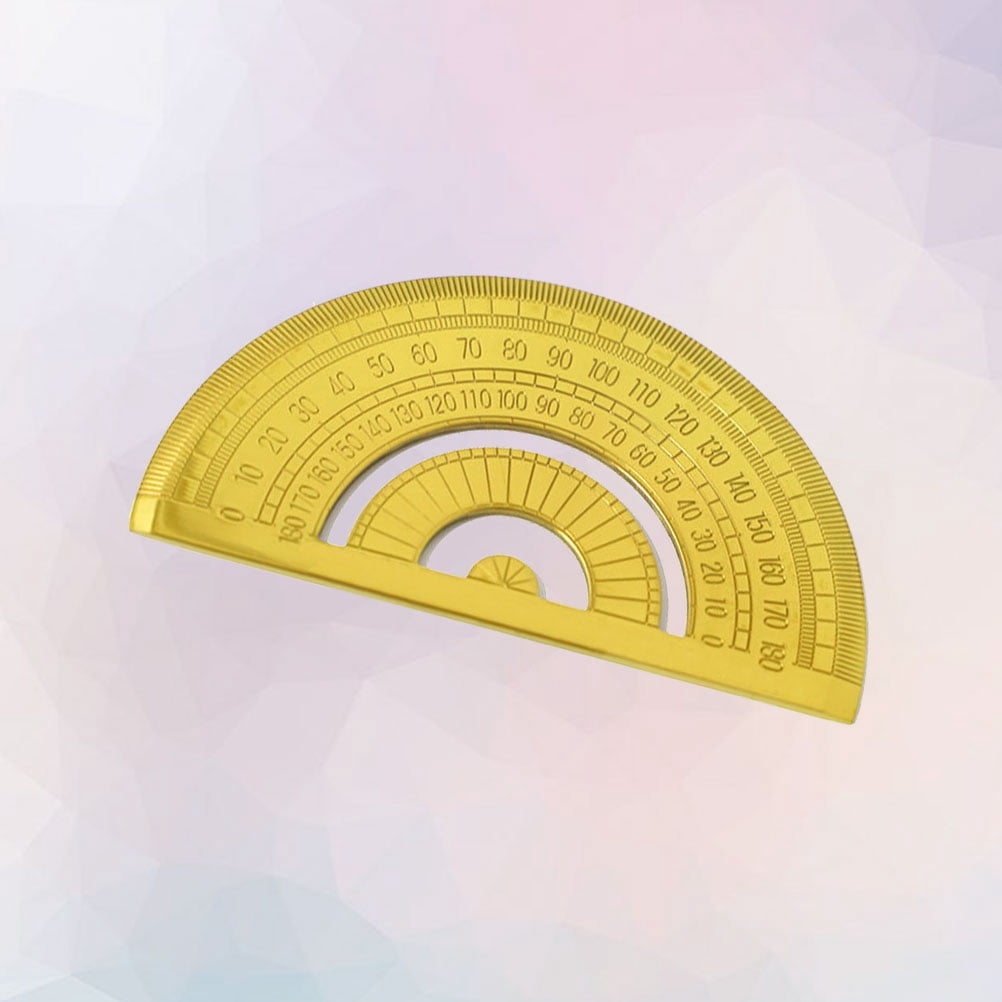 Luxshiny Golden Stainless Steel Geometry Ruler with Precise Scales for ...