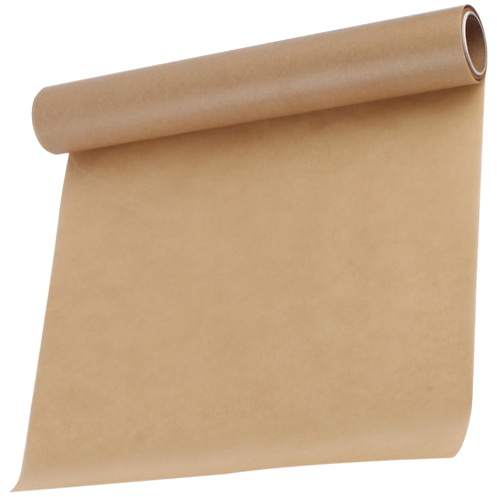 Luxshiny Grease Proof Khaki Baking Paper Roll for Oven Use Non Stick ...