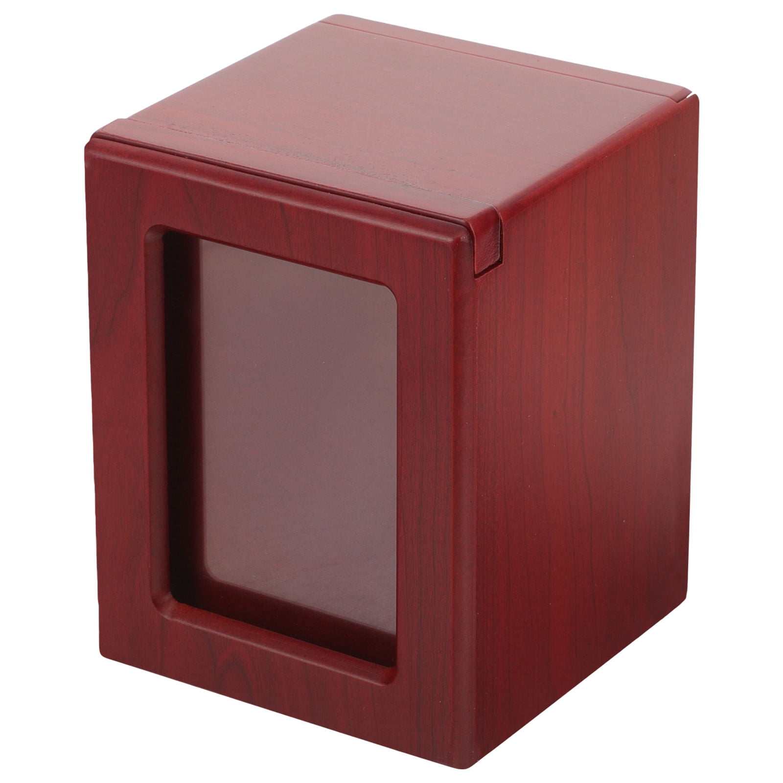 Luxshiny Home Use Wooden Pet Urn Brown Small Portable Container for ...