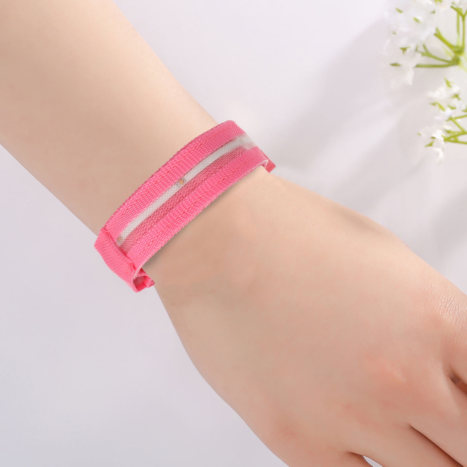 Luxshiny LED Armband Running LED Luminous Armband Nylon Pink for ...
