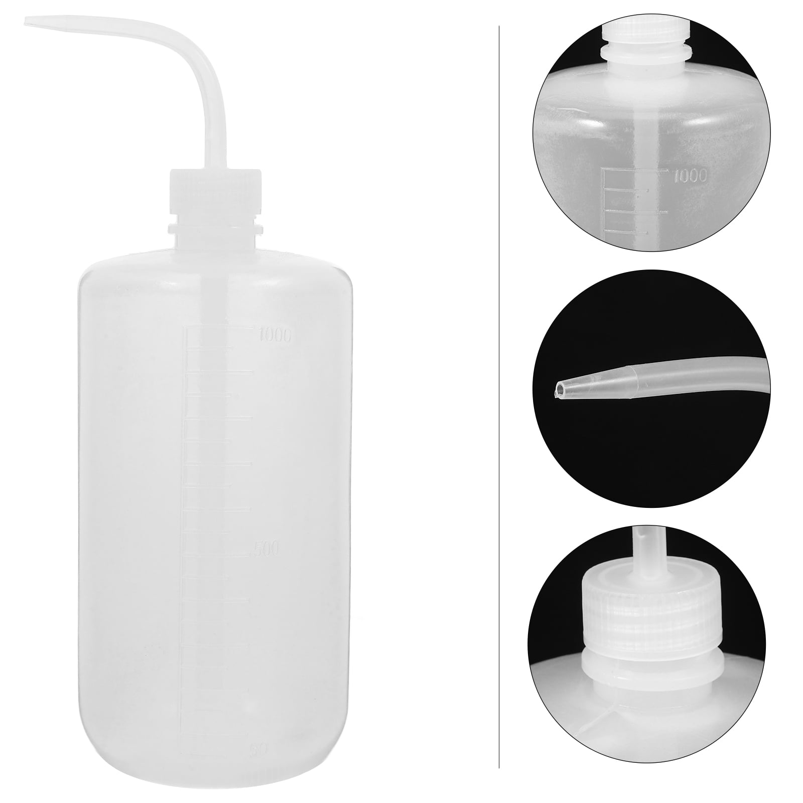 Luxshiny Lab Wash Bottles Wash Bottle Plastic White for Cleaning ...