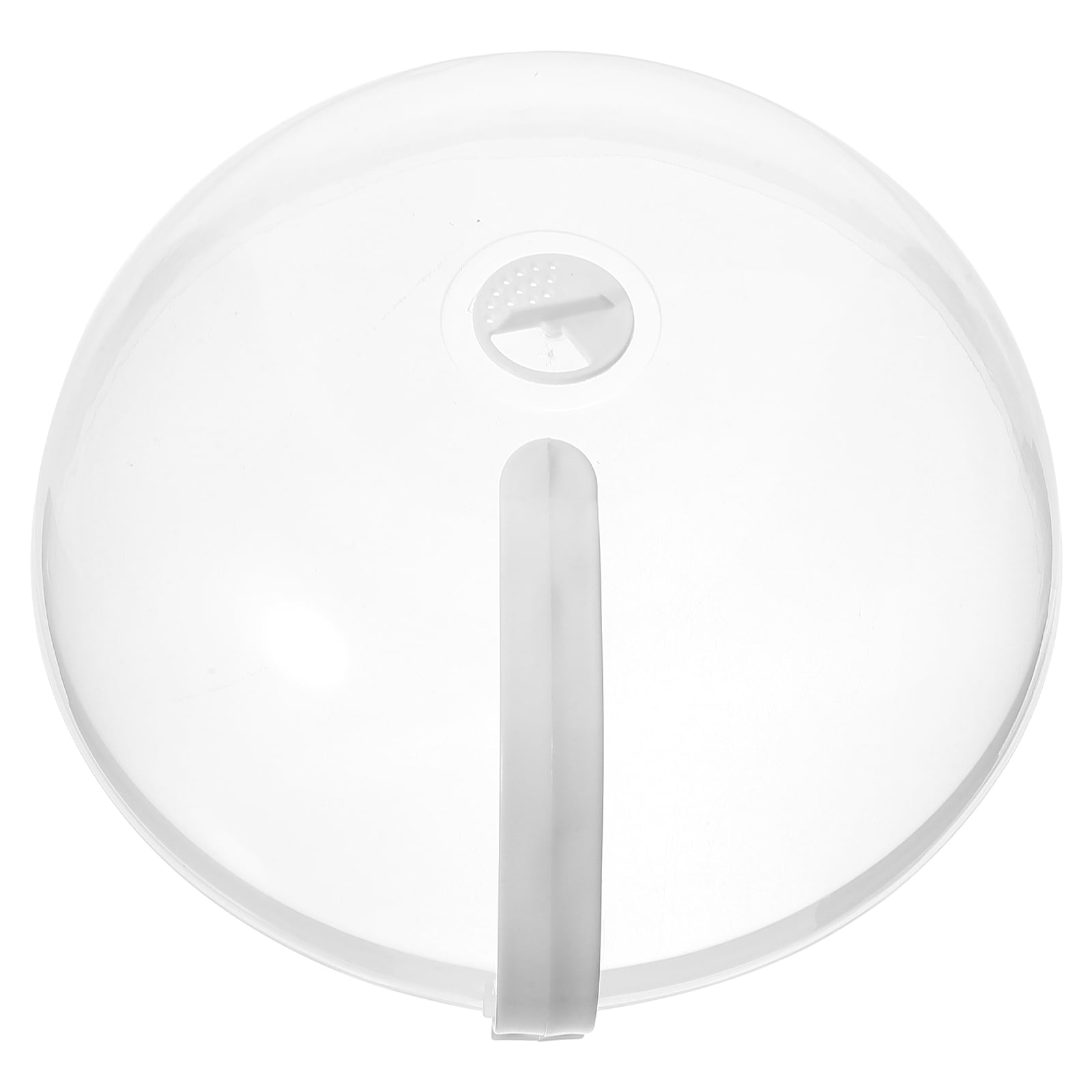 Luxshiny Microwave Cover Lid 1Pcs White Plastic Round Lid with Drain ...