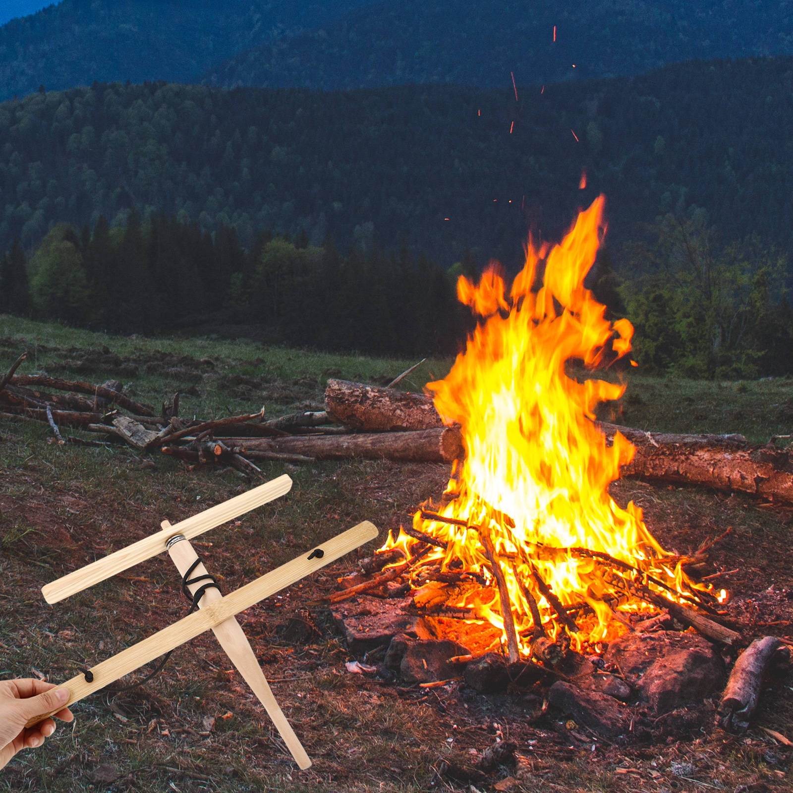 Luxshiny Outdoors Gear Fire Starting Kit Wood 1 Kids Hiking Fire Making ...