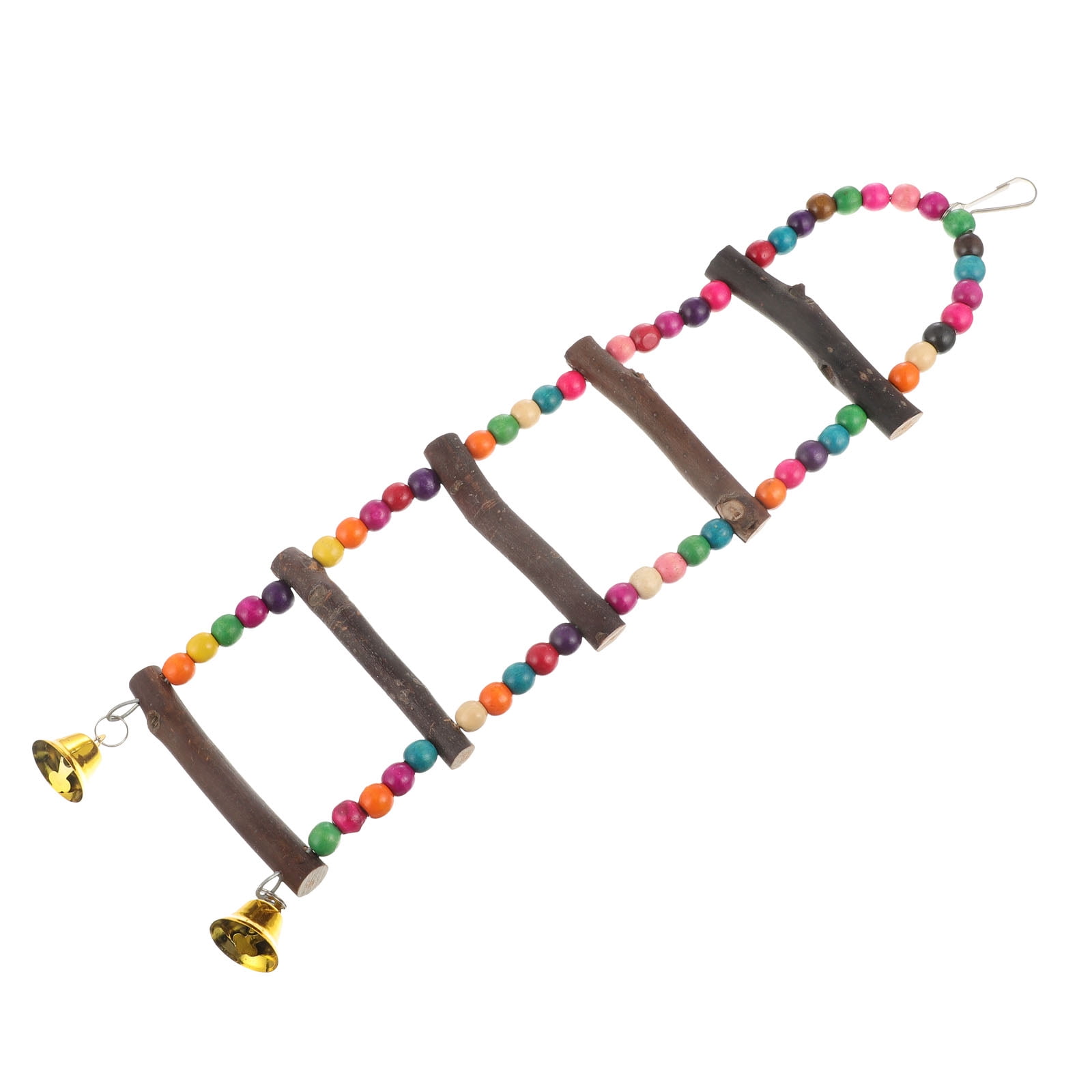Luxshiny Parakeet Ladder Bird Climbing Toys Natural Wood 1Pack ...
