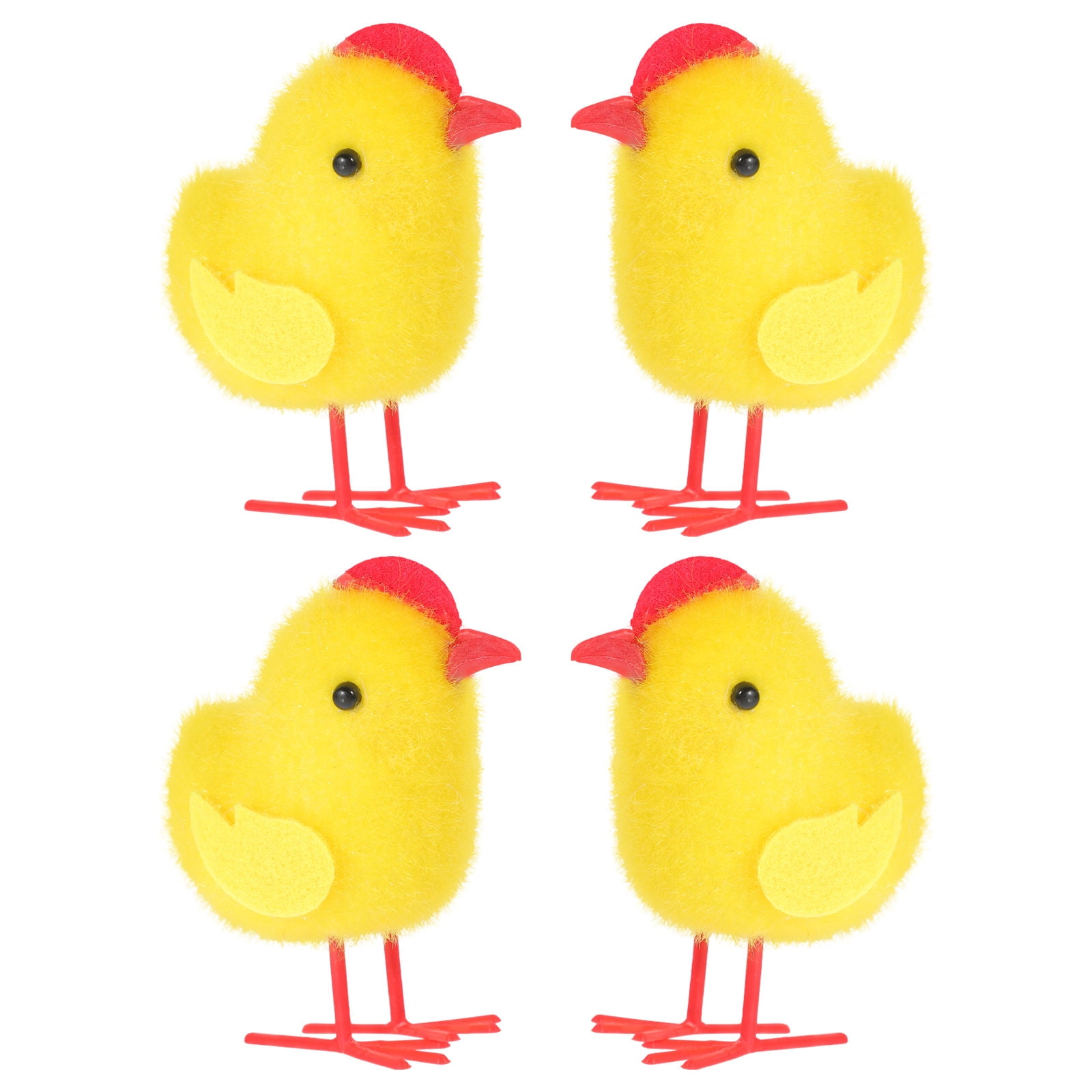 Luxshiny 4Pcs Adorable Yellow Plush Chick for Easter Decoration and ...