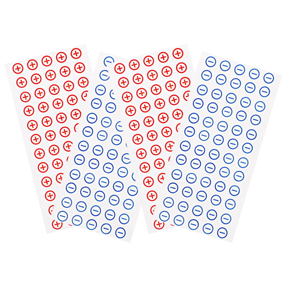 Luxshiny Self Adhesive Battery Labels in Assorted Colors for Easy ...