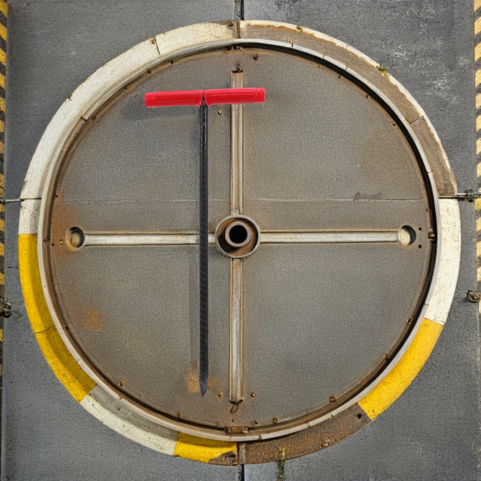 Luxshiny Versatile Heavy Duty Manhole Cover Hook for Sliding Doors Roll ...