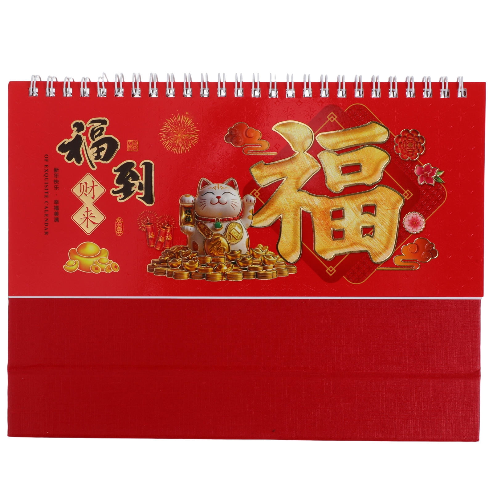 Luxshiny Vintage Desk Calendar Blocks 2026 Year of The Horse Chinese ...