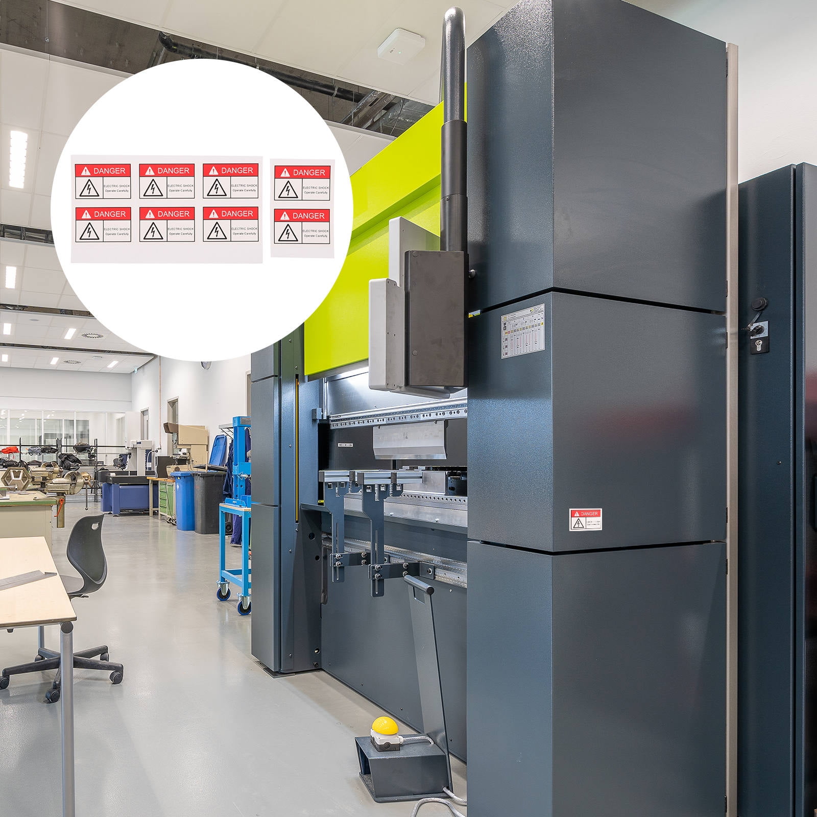 Luxshiny Warning Signs Sticker 8Set for Electrical Equipment Safety Warnings - Walmart.com