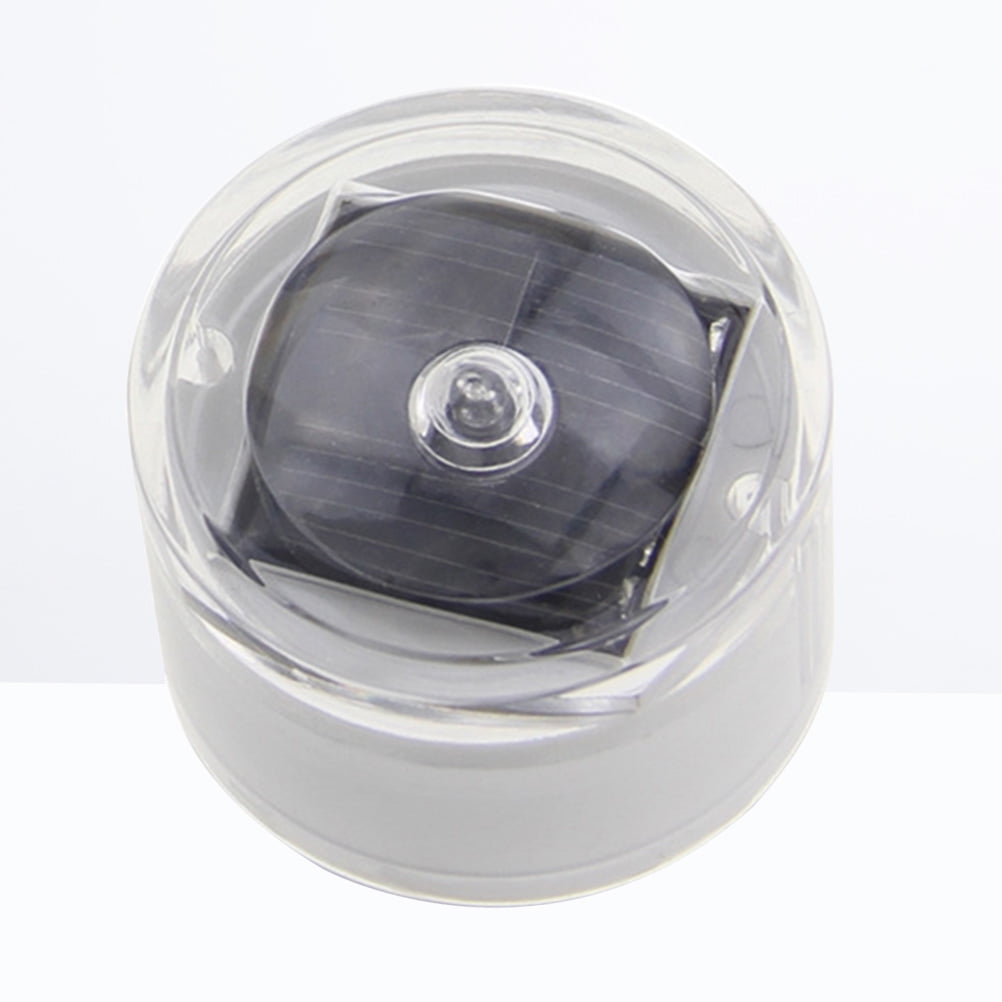 Luxshiny White Solar Buried Light Durable Pc Material Outdoor Deck Lamp ...