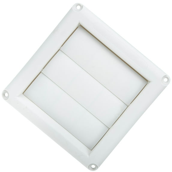Luxshiny White Weather Proof Louvered Vent Cover for External Wall and ...