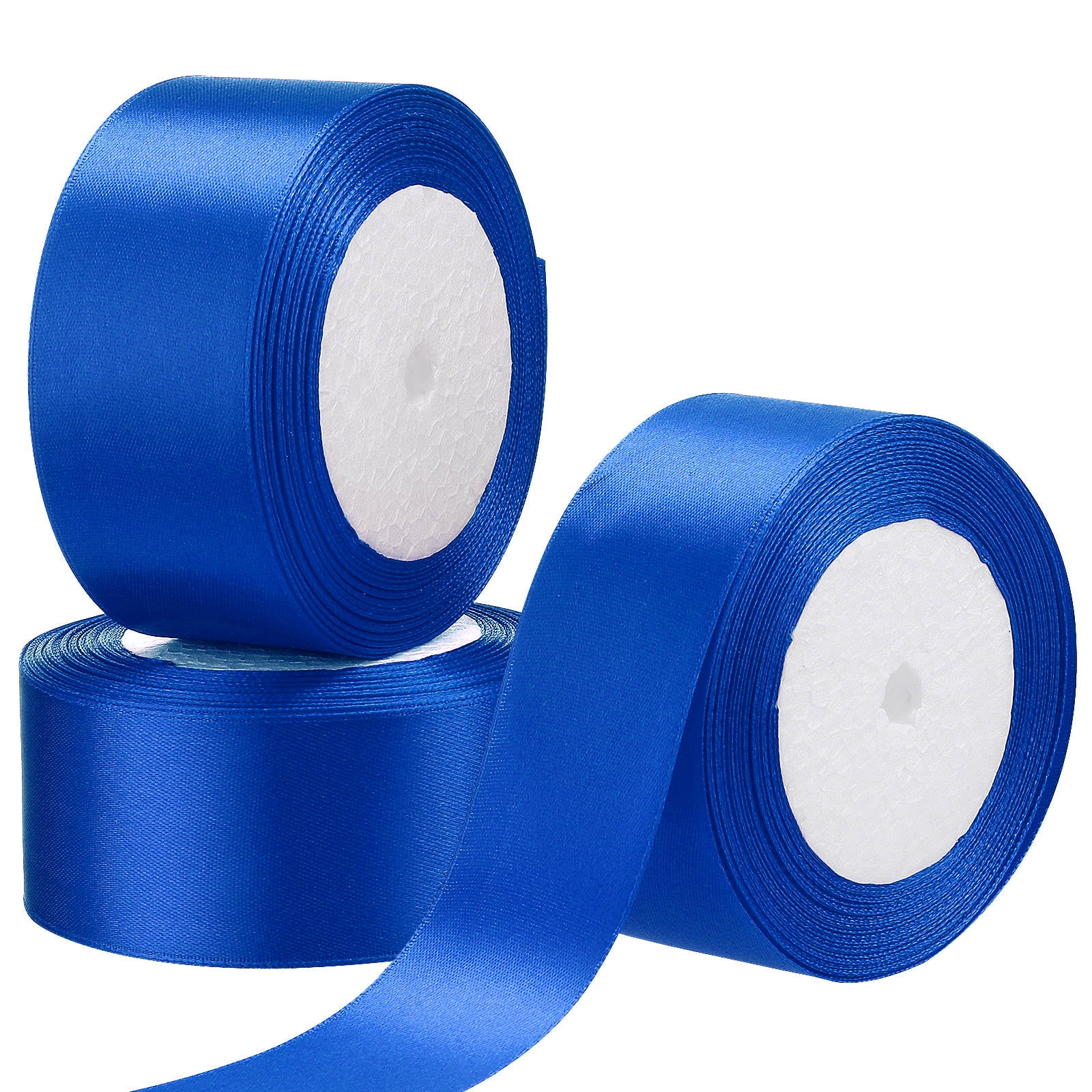 Luxshiny Wide Blue Ribbon Made of Soft Cloth for Present Wrapping with ...