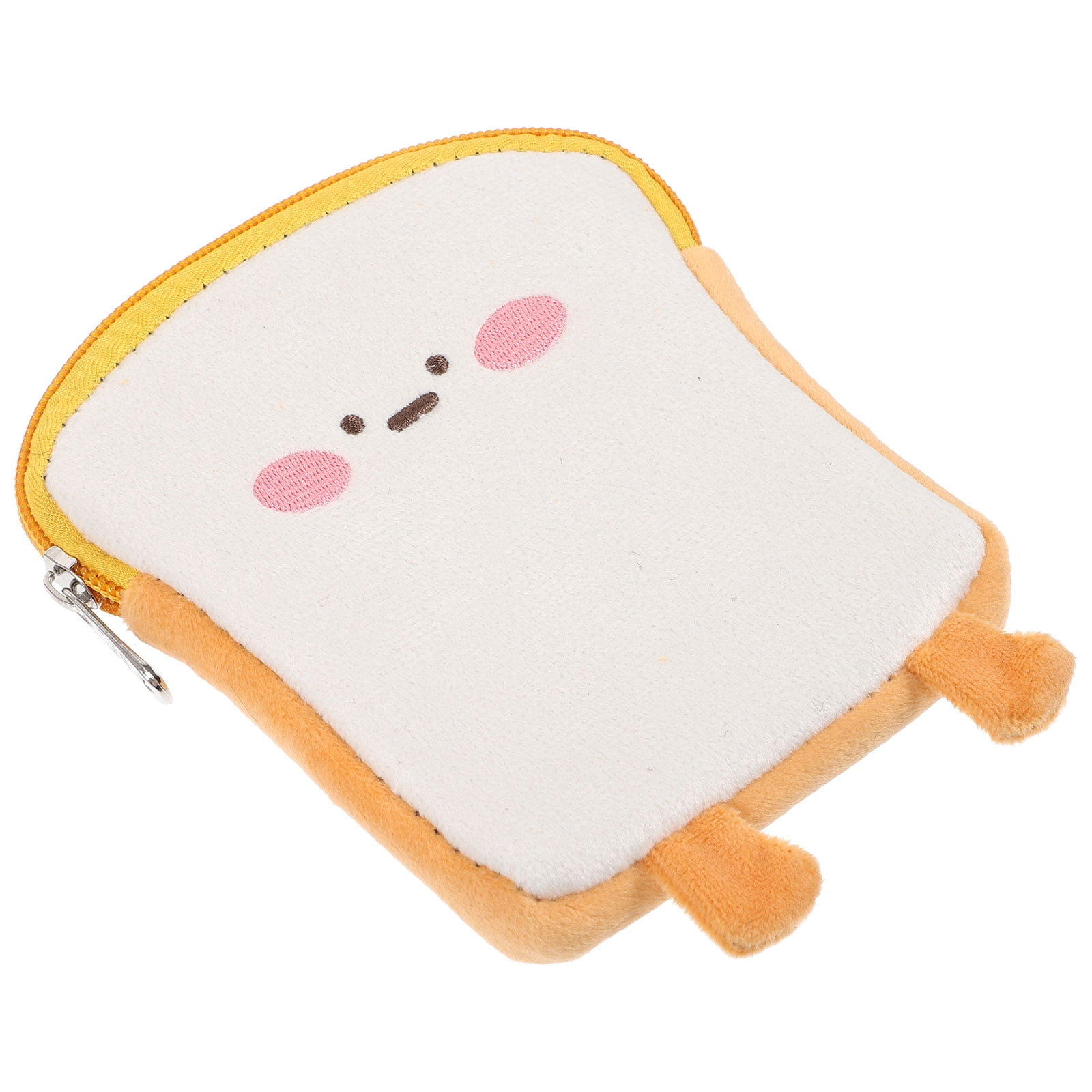 Luxshiny Yellow Plush Period Pouch for Storage Use Small Portable Bag ...