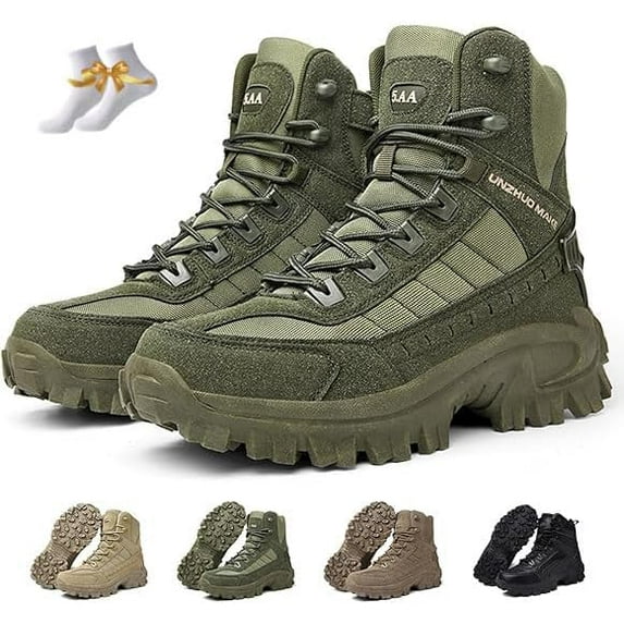 Luxsines Leather Boots, Mens Orthopedic Support Anti-Puncture Work ...