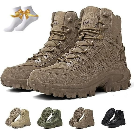 Luxsines Leather Boots, Mens Orthopedic Support Anti-Puncture Work ...