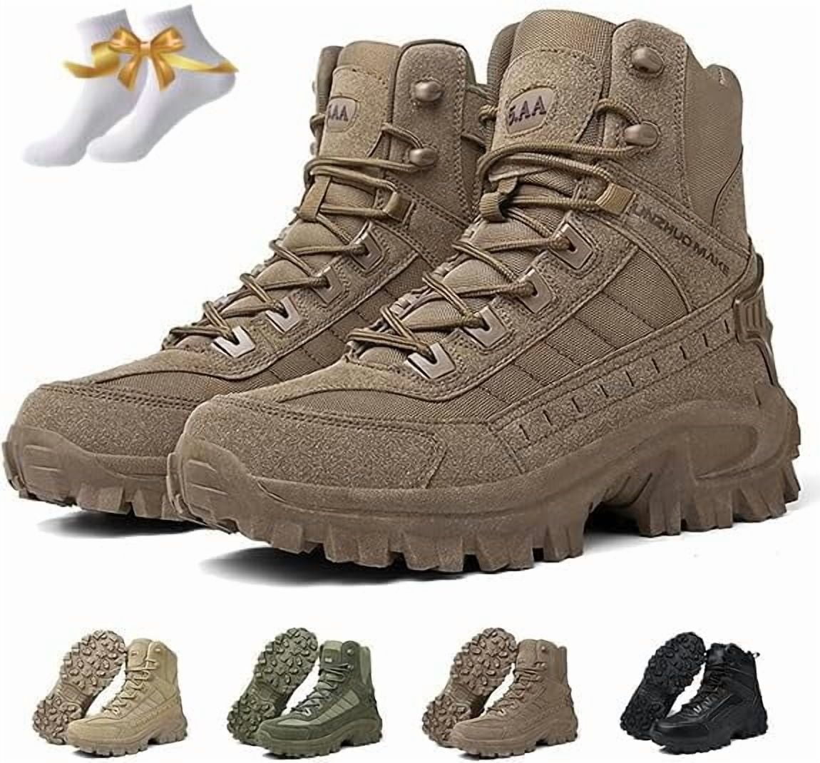 Luxsines Leather Boots, Mens Orthopedic Support Anti-Puncture Work ...