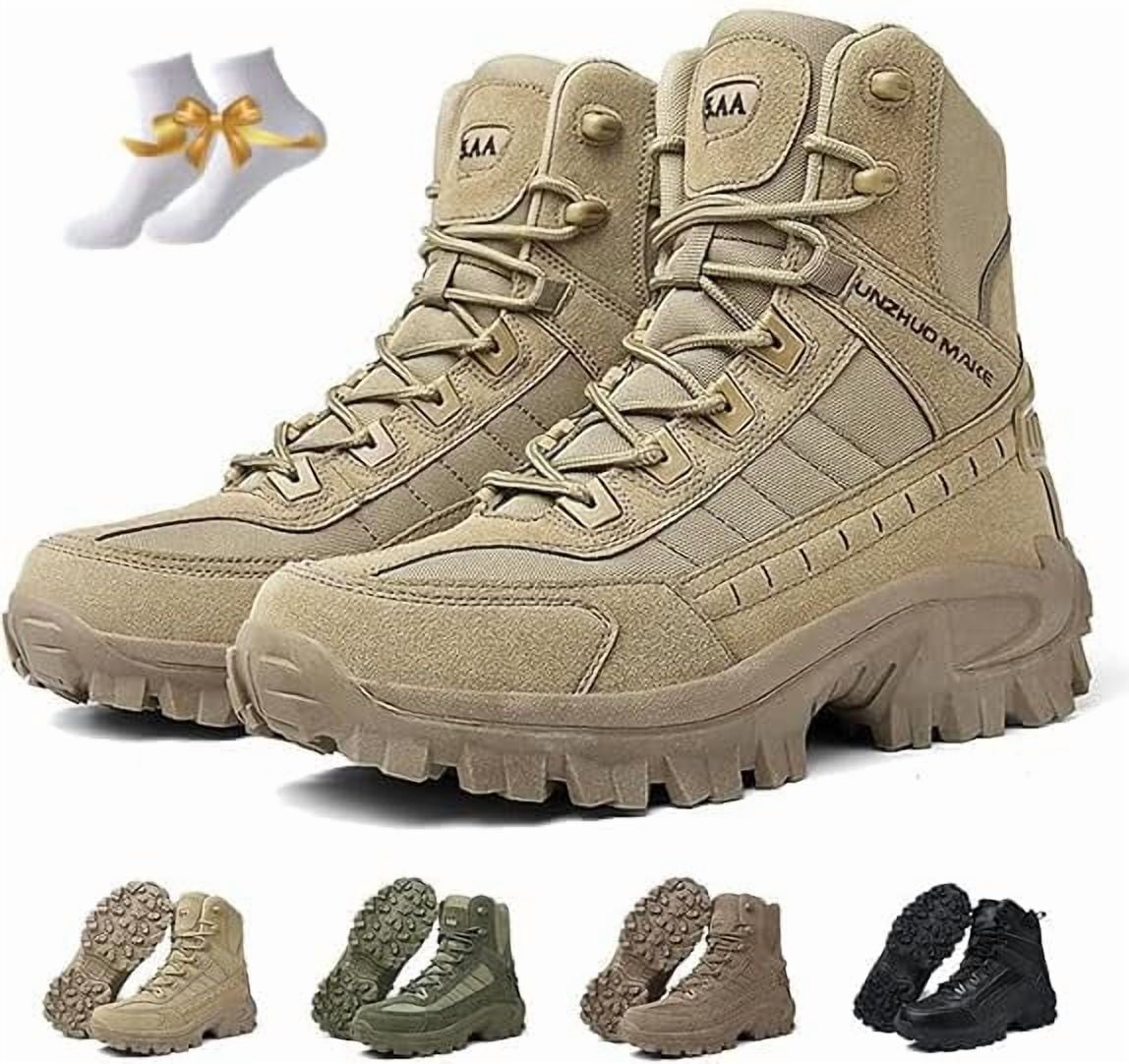 Luxsines Leather Boots, Mens Orthopedic Support Anti-Puncture Work ...