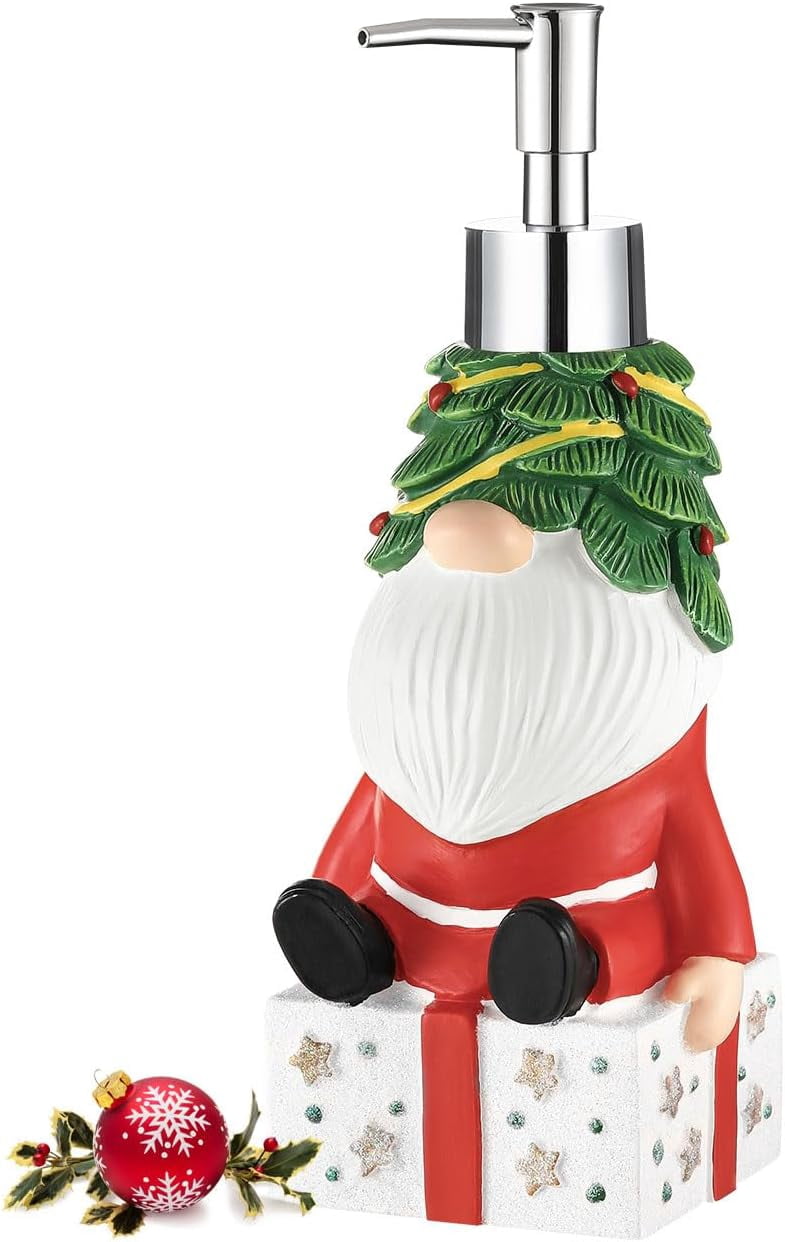 Luxspire Christmas Soap Dispenser, Resin Hand Soap Bottle and Lotion ...