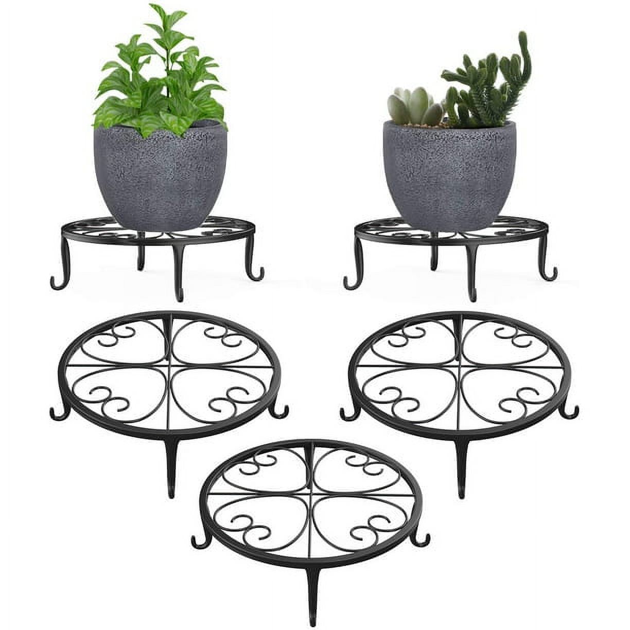 Yimobra Plant Stand Outdoor Metal Planter Stands for Indoor Plants ...