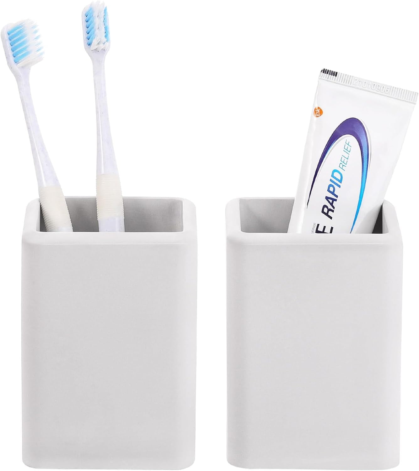 Luxspire Toothbrush Holders 【2 Pack】, Fast Drying Toothbrush Holders ...