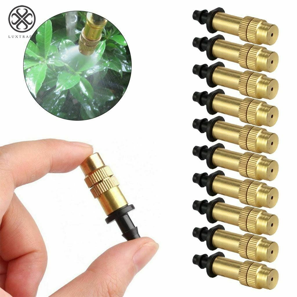 Luxtrada 10pcs/set Brass Misting Nozzles Water Mister Sprinkle For ...