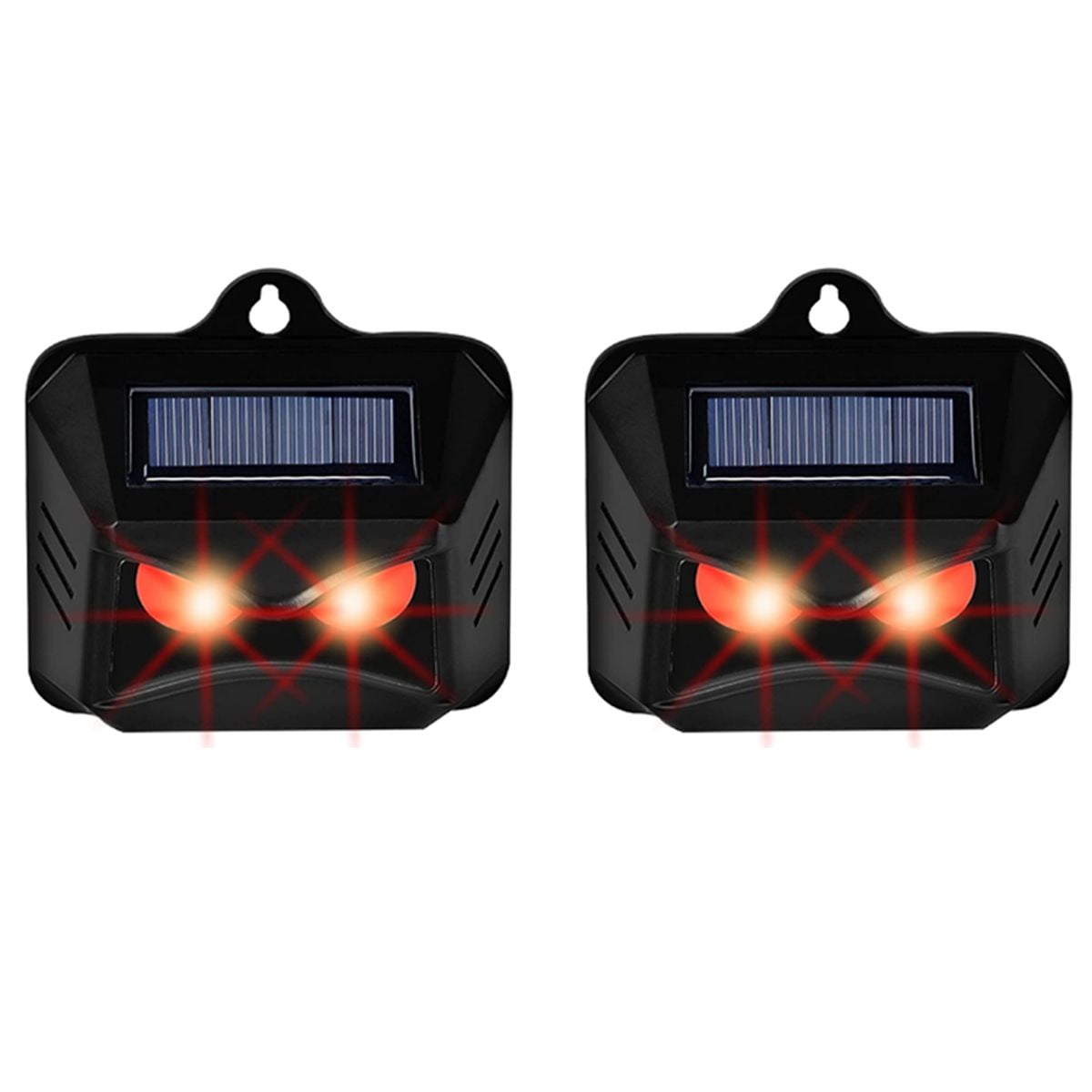 Luxtrada 2 Pack Solar Nocturnal Animal Repeller, Solar Powered Predator ...