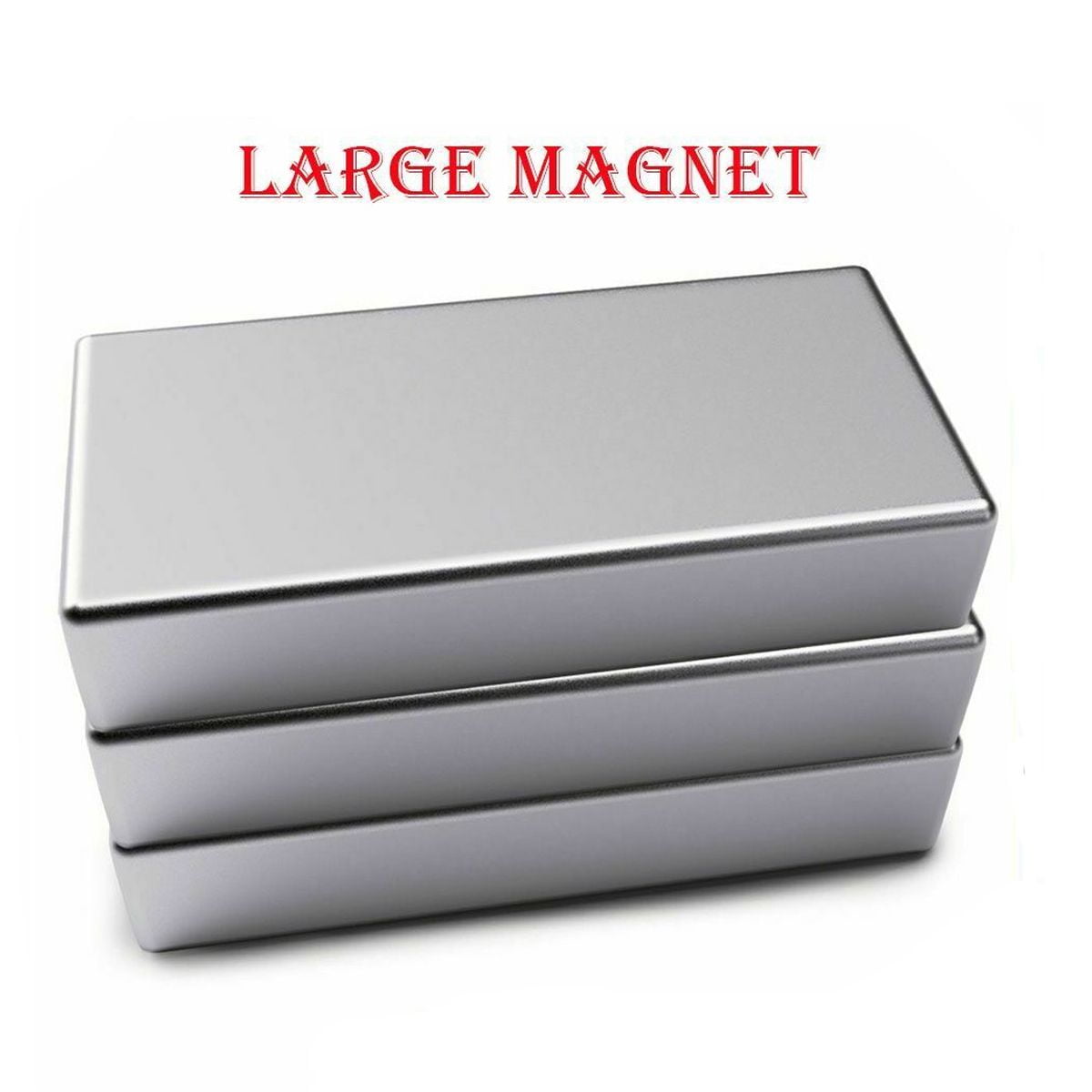 Luxtrada 3pcs Max Magnets Super Strong N52 Neodymium Large Block Magnet ...