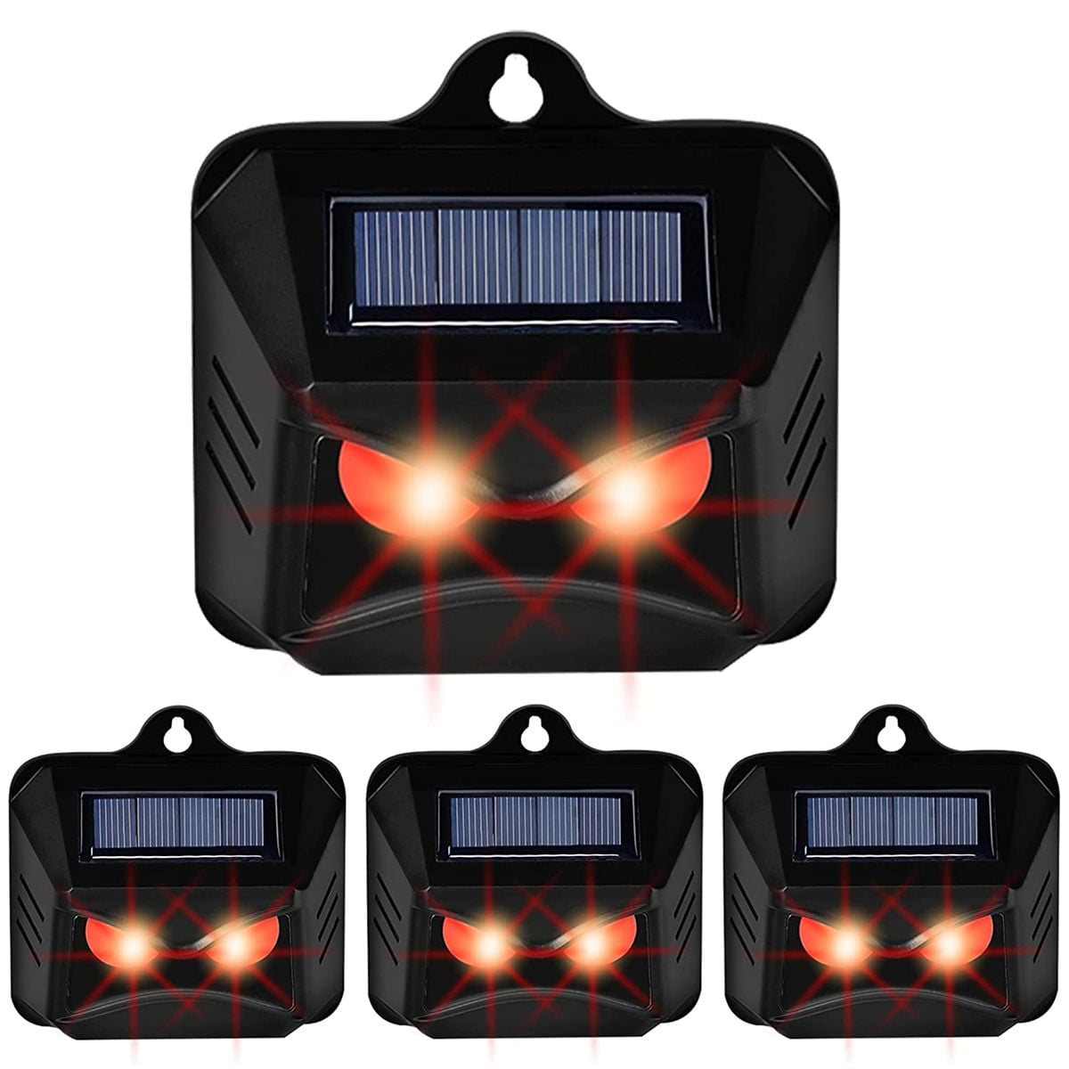 Luxtrada 4 Pack Solar Nocturnal Animal Repeller, Solar Powered Predator ...