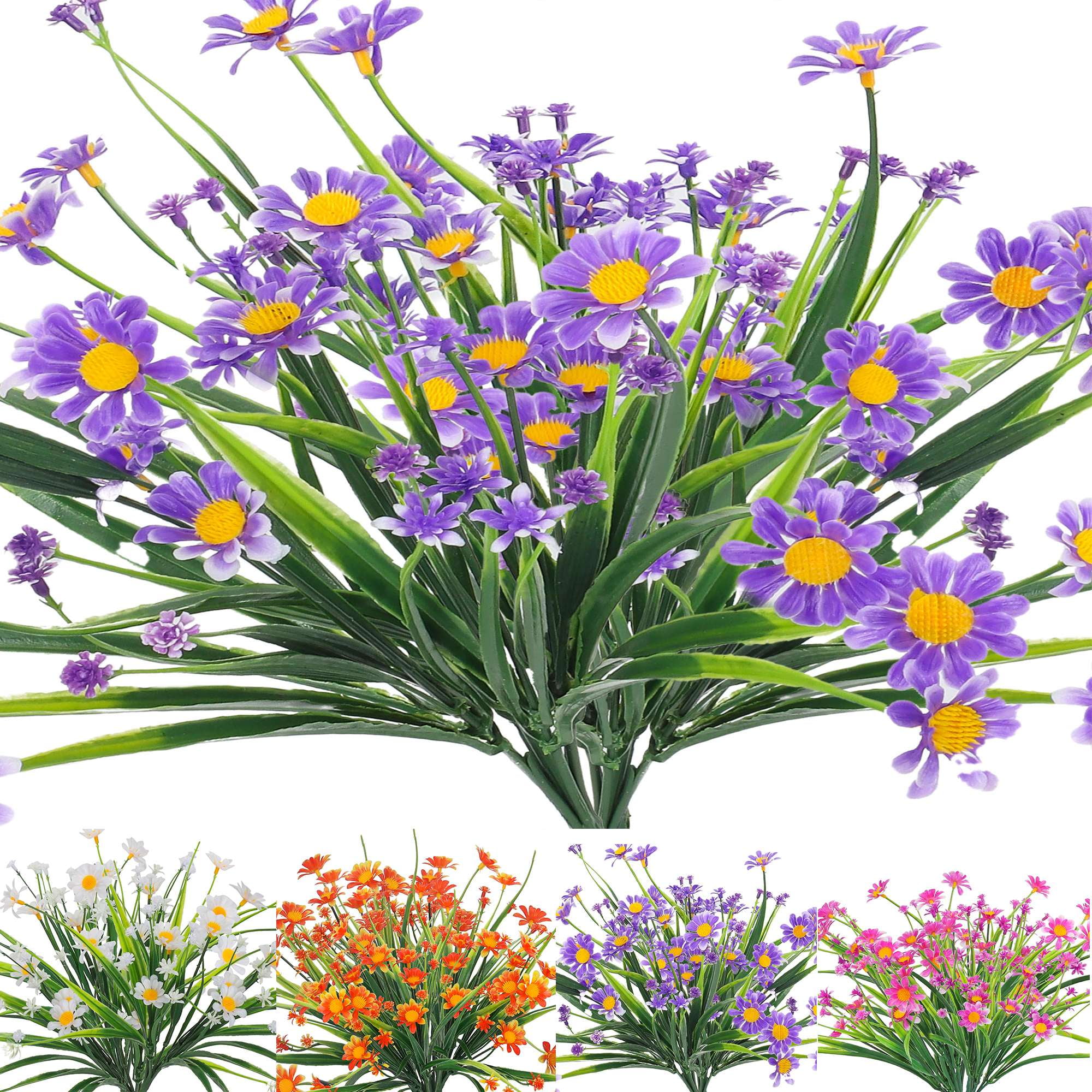 Luxtrada 5PCS 43 heads Artificial Flowers Plastic Plants Wedding Home ...