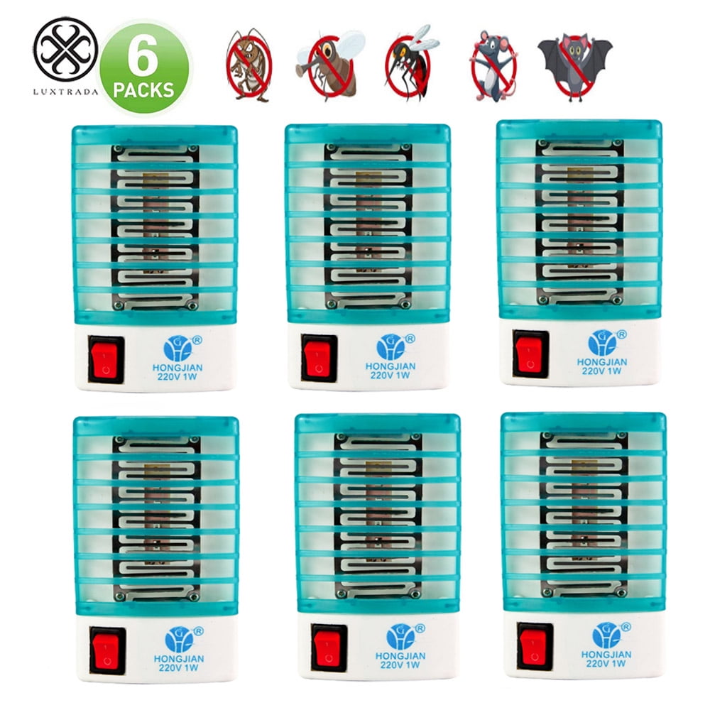 Luxtrada 6 Packs Insect Mosquito Killer Bug Zapper Indoor Plug-in ...