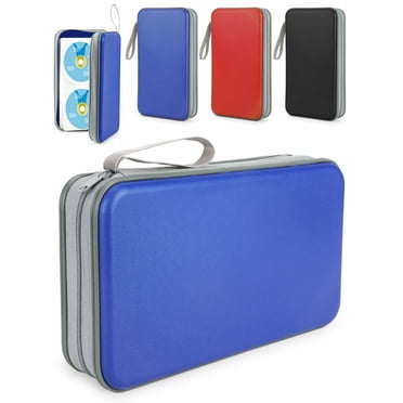 WSYW Large Capacity 240 Disc CD DVD Wallet, PU Leather Sleeve Storage ...