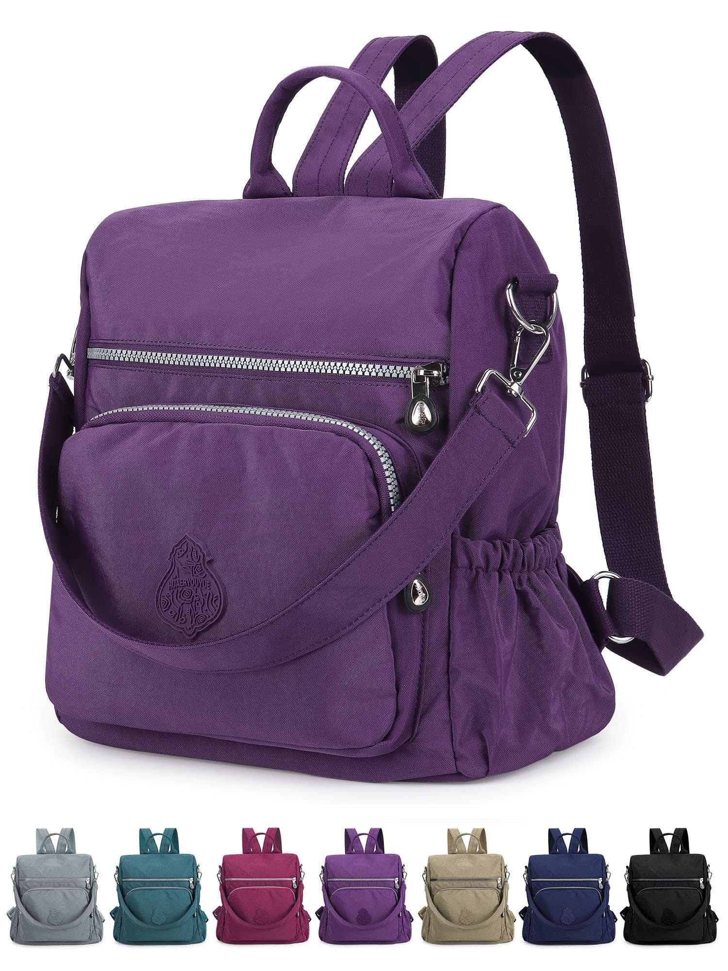 Luxtrada Backpack Purse for Women Men Book Bags Travel College Shoulder ...