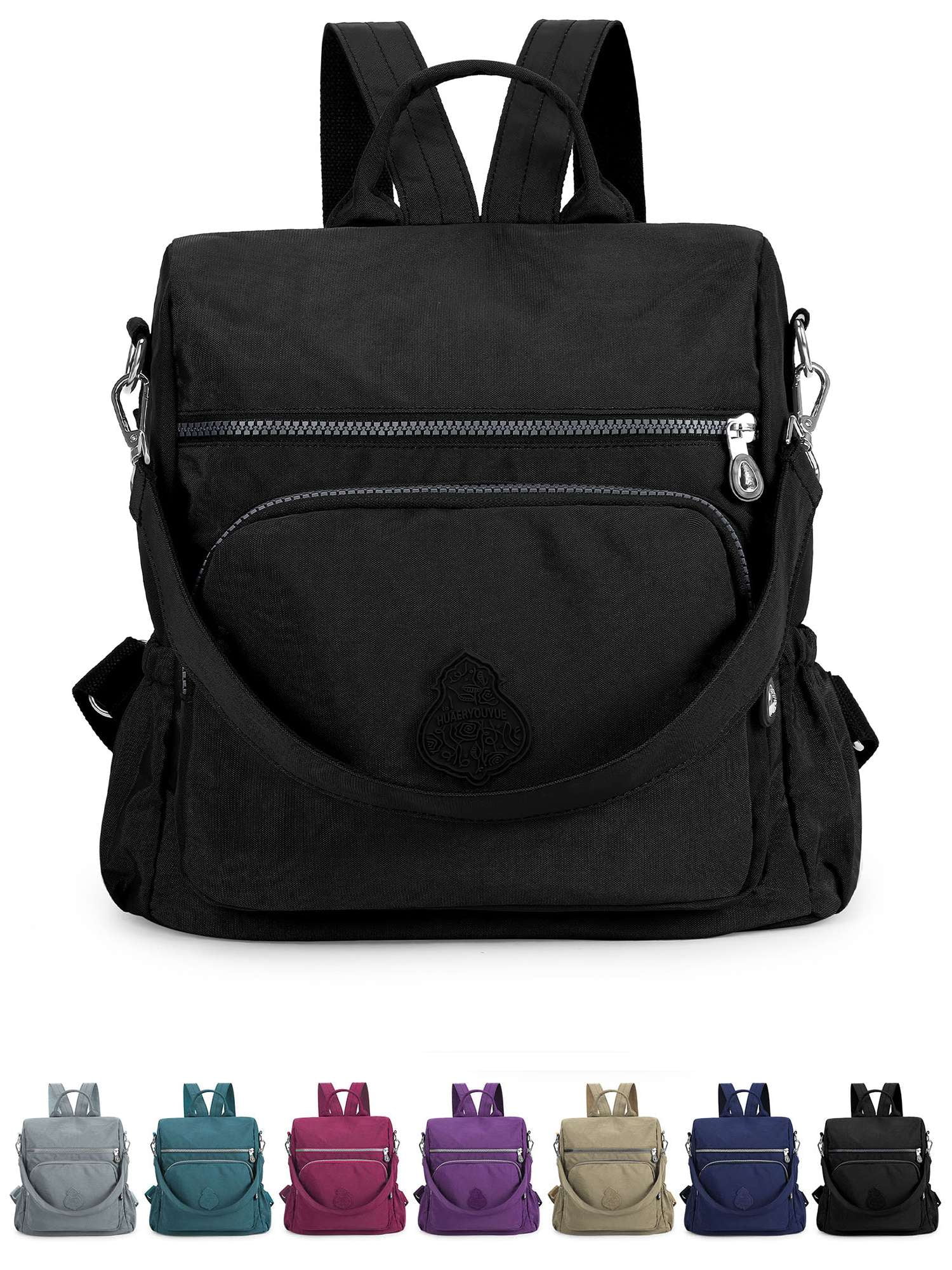 Luxtrada Backpack Purse for Women Men Book Bags Travel College Shoulder ...