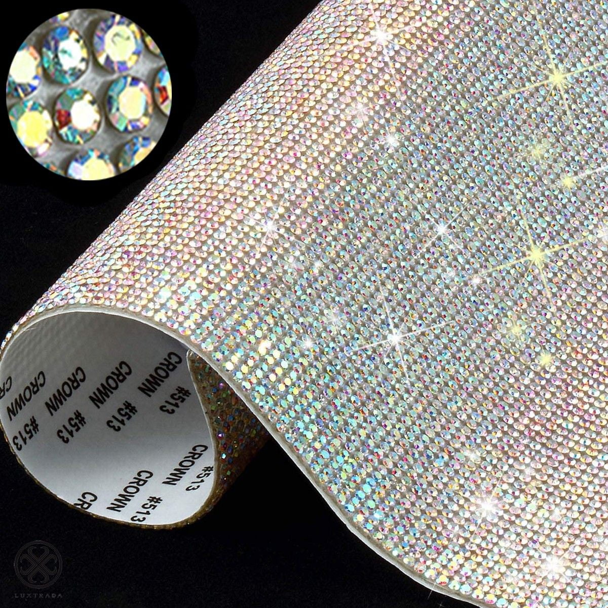Luxtrada Bling Bling Crystal Rhinestones Sticker DIY Car Decoration ...