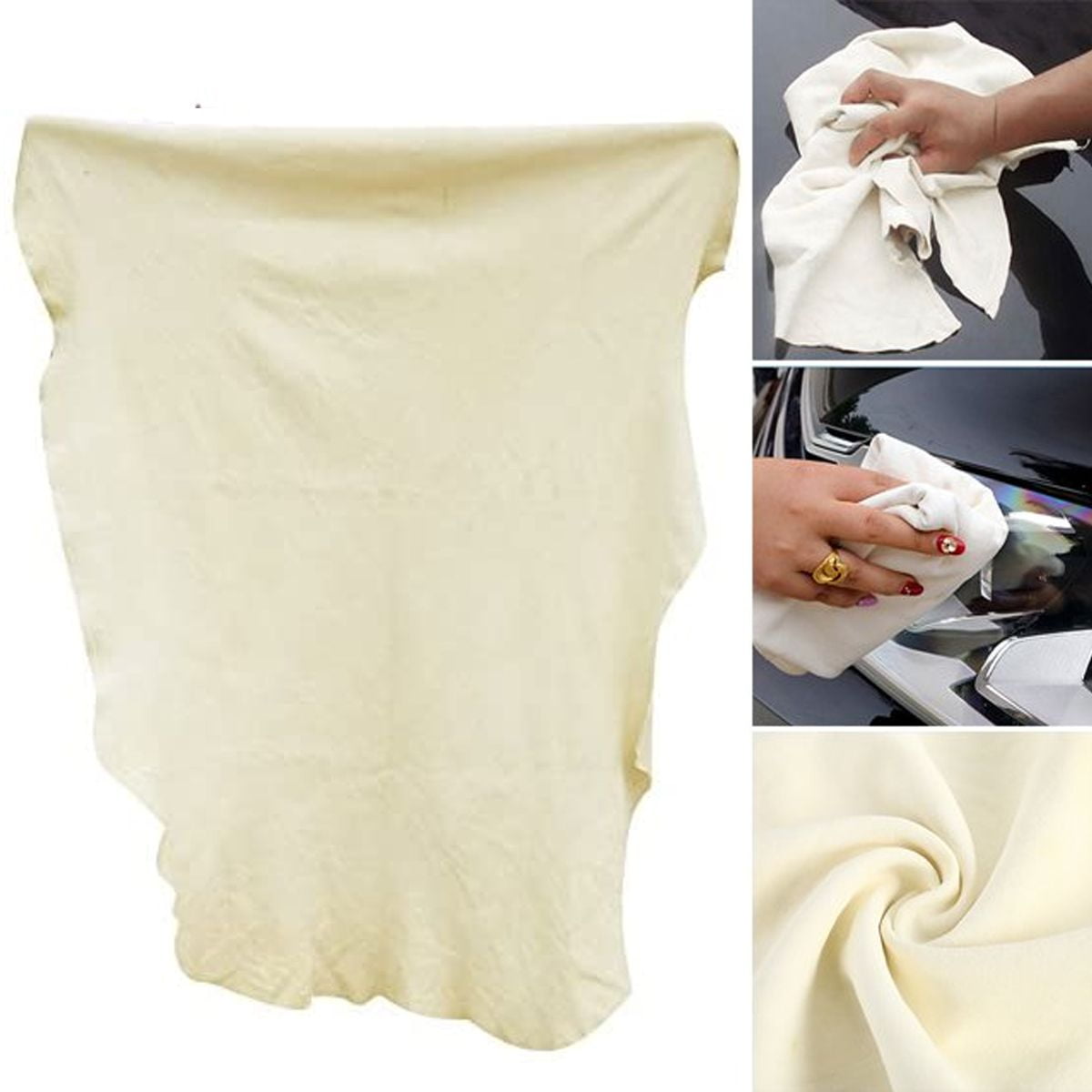 Luxtrada Car Chamois Drying Towel Natural Chamois Cloth for Car Leather ...