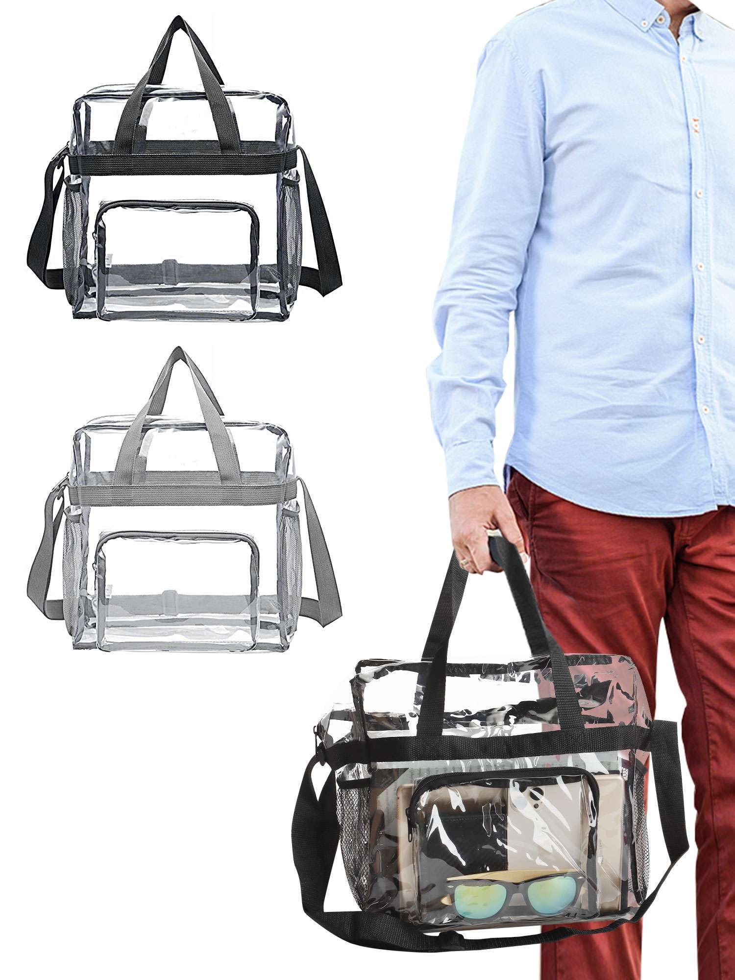 Luxtrada Clear Bag Stadium Approved, Clear Stadium Bag for Women and ...