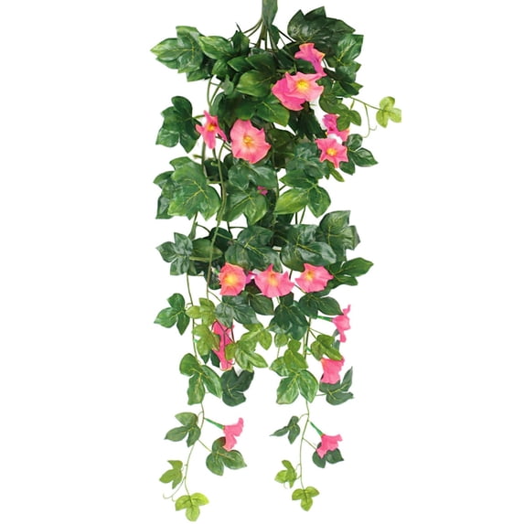 Luxtrada Fake Plant Flower Realistic Vivid Waterproof Hanging ...
