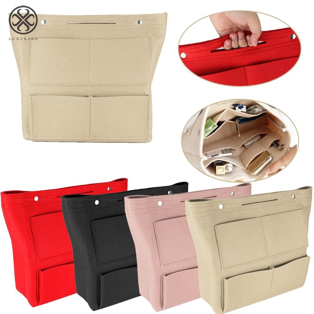 Luxtrada Felt Tall Long Purse Tote Backpack Bag Insert Organizer Inside ...