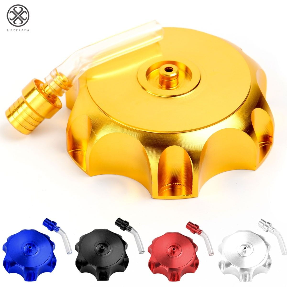Luxtrada Fuel Gas Tank Cap Vent Cover Air Tube Breather Pipe For Honda ...