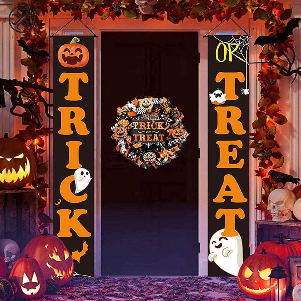 Luxtrada Halloween Decorations Outdoor,Halloween Front Door Welcome ...