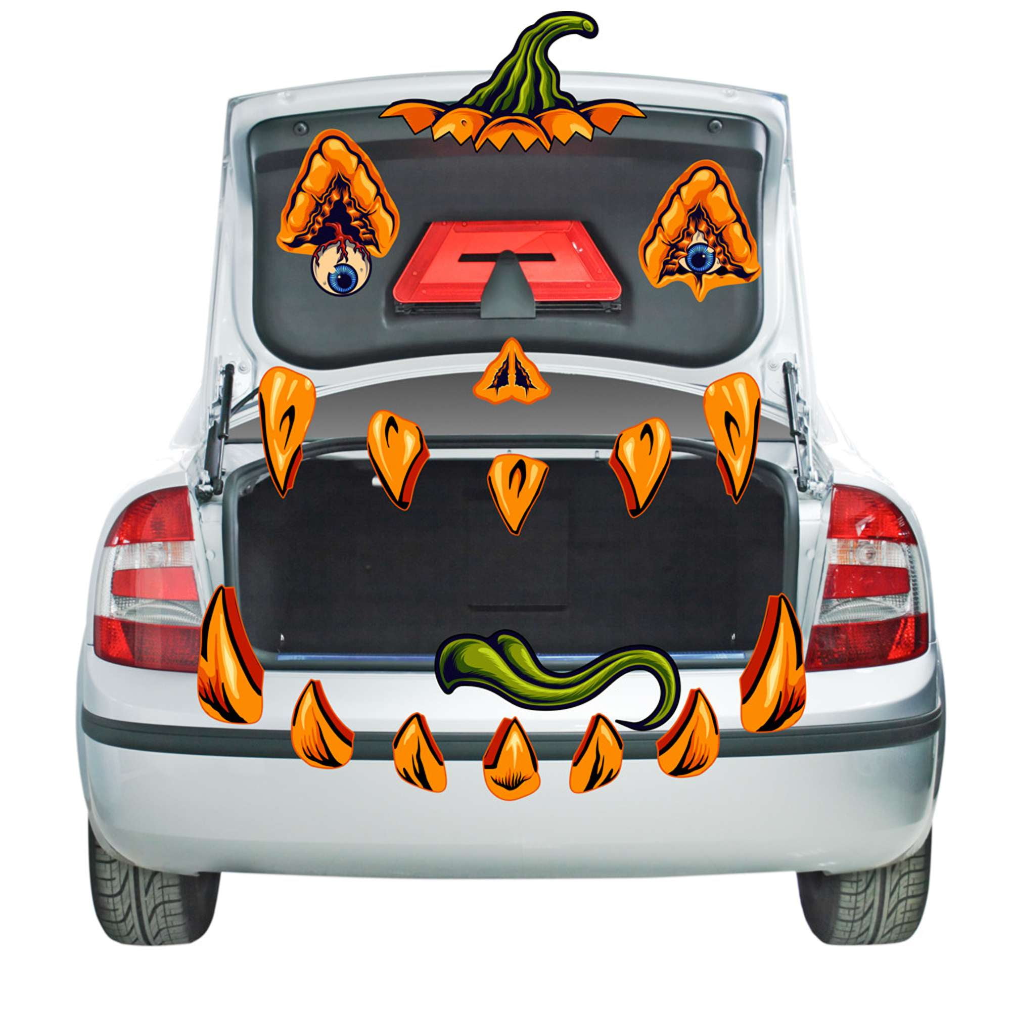 Luxtrada Halloween Monster Face Decorations Outdoor, Large Eyes Fangs ...