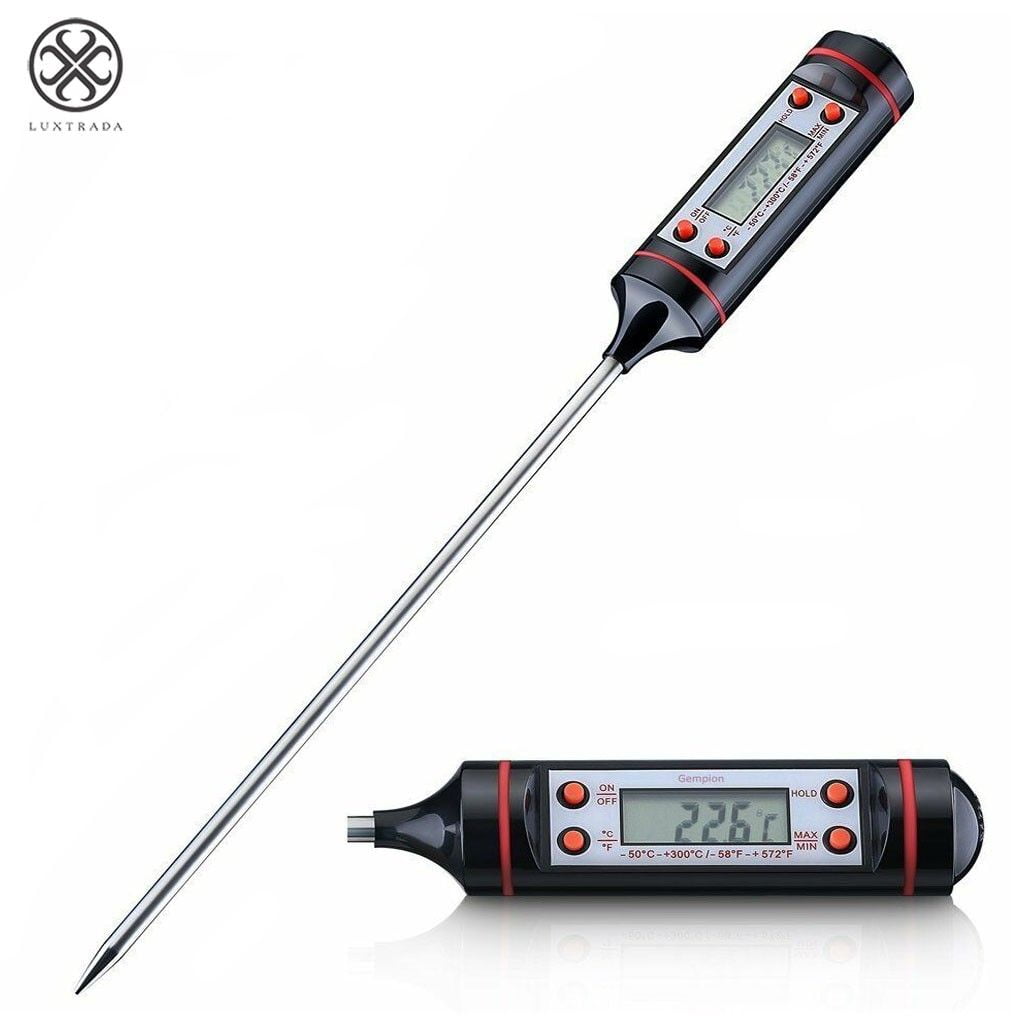 Luxtrada Instant Read Digital Electronic Kitchen Cooking BBQ Grill Food ...