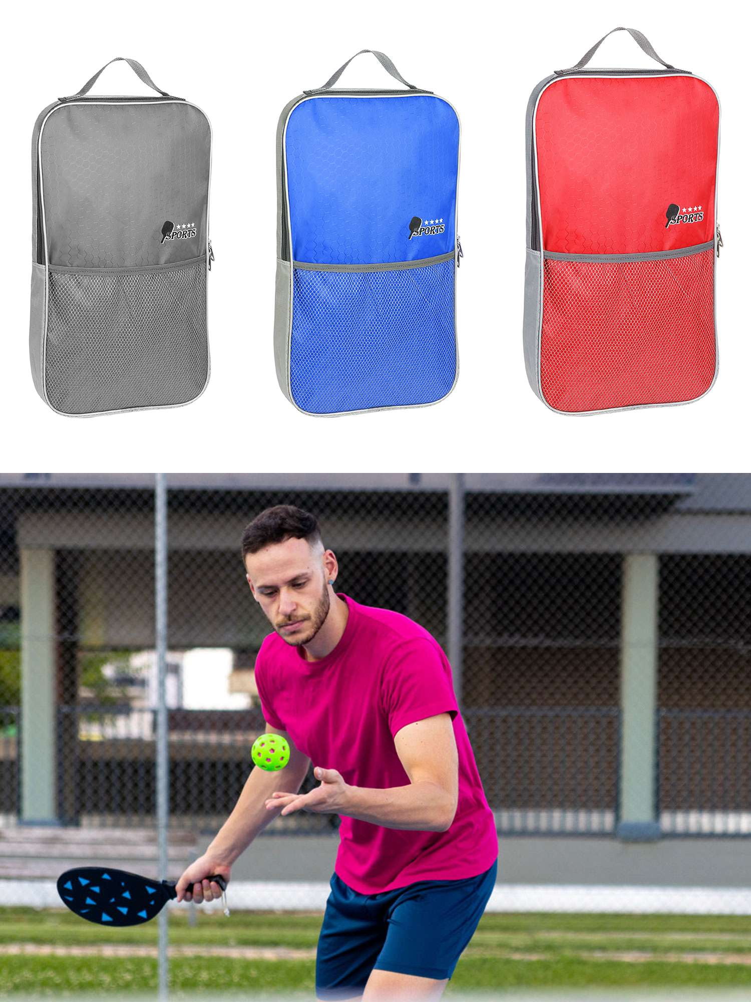 Luxtrada Pickleball Bags for Women and Men, Pickleball Tote Pickle Ball ...